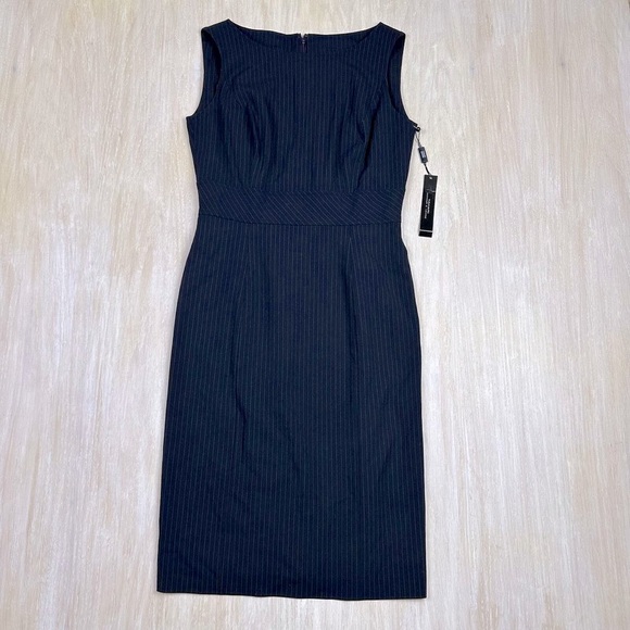 Tahari | Dresses | Tahari Pinstripe Sheath Dress Size 6 | Poshmark